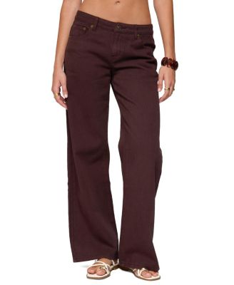 Click here for Edikted Roman Low Rise Slouchy Jeans prices