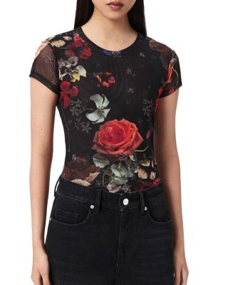 Click here for Allsaints Ellie Mesh Tee prices