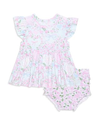 Click here for Posh Peanut Girls Josephine Peplum Ruffled Bummie... prices