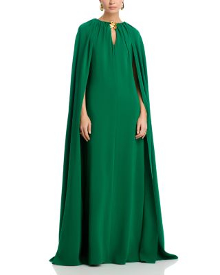 Click here for Oscar de la Renta Draped Sleeved Caftan with Brooc... prices