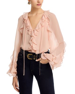 Click here for Kobi Halperin Katya Ruffled Blouse prices