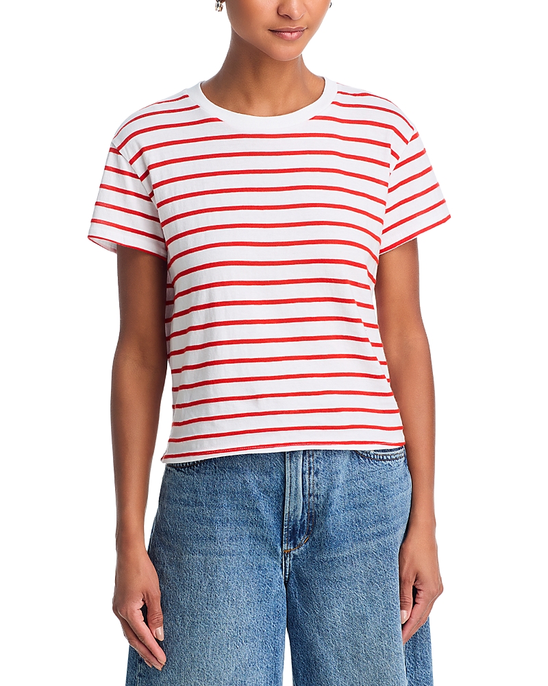 Click here for perfectwhitetee Stripe Boxy Crewneck Tee prices