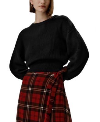 Click here for Lilysilk Round Neck Drop-Shoulder Merino Wool Swea... prices