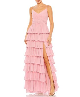 Click here for Mac Duggal Sleeveless Gown with Ruffled Skirt prices
