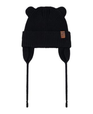 Click here for Deux par Deux Unisex Logo Patch Ribbed Knit Hat -... prices