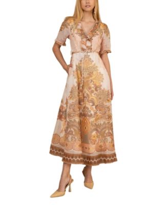 Click here for Hale Bob Micah Organza Maxi Dress prices