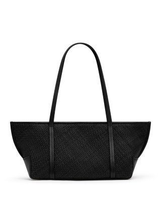 Click here for St. Agni Bateau Slim Woven Leather Tote prices