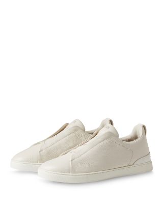 Click here for Zegna Mens Deerskin Triple Stitch Low Top Sneakers prices