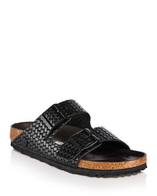 Click here for Birkenstock Womens Arizona Woven Embossed Slide Sa... prices