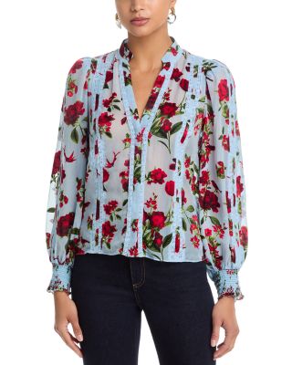 Click here for Alice and Olivia Arlette Collared Blouse prices