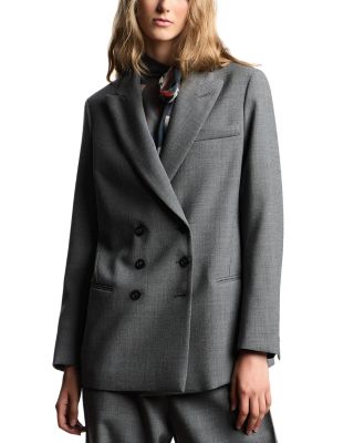 Click here for Emporio Armani Mouline Crepe Wool Double Breasted... prices