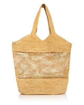 Click here for Aqua Woven Straw Tote Bag - Exclusive prices