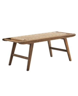 Click here for Modway Saoirse 47 Wove Rope Wood Bench prices