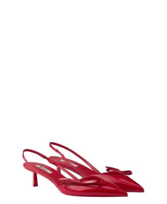 Click here for Prada Womens Patent Leather Slingback Pumps prices