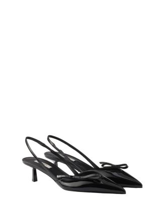 Click here for Prada Womens Patent Leather Slingback Pumps prices