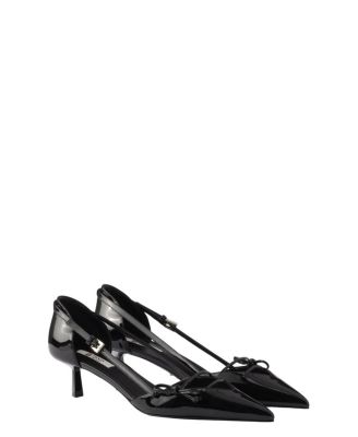 Click here for Prada Womens Open-Side Leather Pumps prices