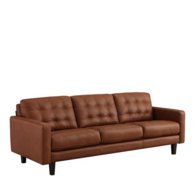 Click here for Chateau dAx Maximo Leather Sofa  Ice Gray prices