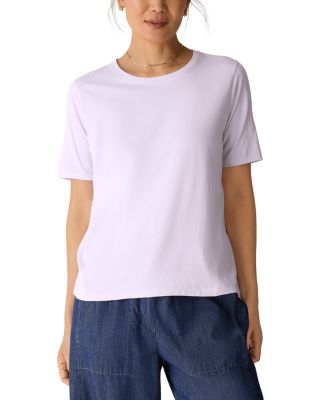 Click here for Eileen Fisher Cotton Round Neck Tee prices