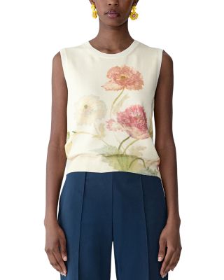 Click here for Carolina Herrera Printed Sleeveless Tank Top prices