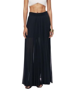 Click here for Nocturne Pleated Chiffon Wide-Leg Pants prices