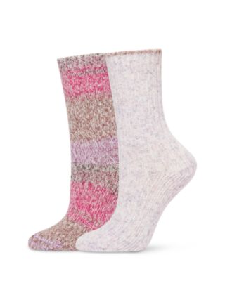 Click here for Hue Striped Tweed Cozy Crew Sock  Pack of 2 prices