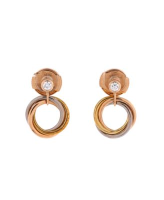 Click here for Pre-Owned Cartier Trinity Dangle Earrings 18K Tric... prices