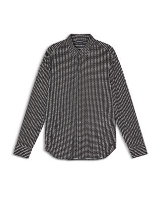 Click here for Emporio Armani Regular Fit Micro-Geo Shirt prices