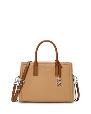 Click here for Michael Kors Laila Medium Leather Satchel prices
