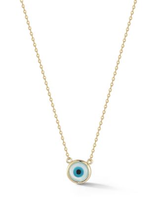 Click here for Moon & Meadow 14K Yellow Gold Mother of Pearl Evil... prices