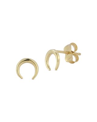 Click here for Moon & Meadow 14K Yellow Gold Horn Stud Earrings prices