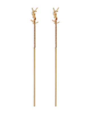 Click here for Saint Laurent Cassandre Threader Earrings prices