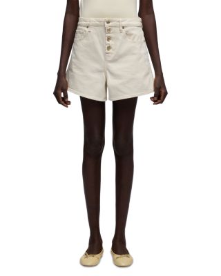 Click here for 7 For All Mankind Kori Mid Rise Jean Shorts in Moo... prices