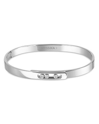 Click here for Messika 18K White Gold Move Noa Diamond Bangle Bra... prices