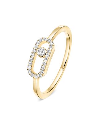 Click here for Messika 18K Yellow Gold Diamond Move Uno Ring prices