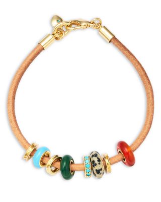 Click here for Roxanne Assoulin Leather Stone Slider Bracelet prices