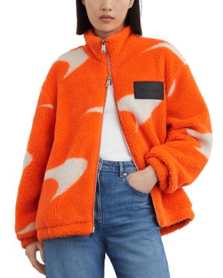 Click here for Reiss x McLaren Unisex Papaya Orange Speedmark Jac... prices