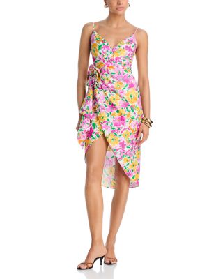 Click here for Aqua Floral Gathered Dress - Exclusive prices