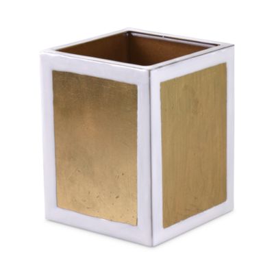Click here for Mike and Ally Savoy Gold Leaf Brush Holder prices