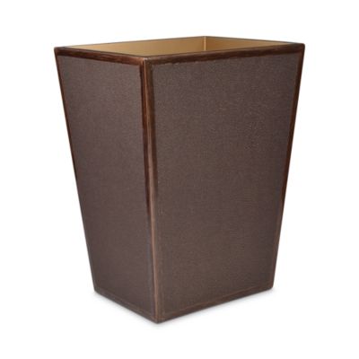 Click here for Mike and Ally Faux Shagreen Bronze Waste Basket prices