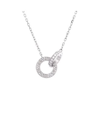 Click here for Pre-Owned Cartier Love Interlocking Pave Necklace... prices