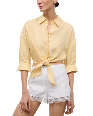 Click here for Staud Lisa Linen Top prices