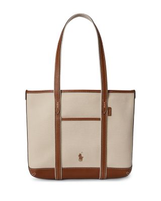 Click here for Polo Ralph Lauren Small Canvas Shopper Tote Bag prices