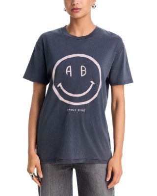 Click here for Anine Bing Cade Smiley Tee prices
