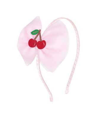 Click here for Sweet Wink Girls Cherry Tulle Bow Headband - Littl... prices