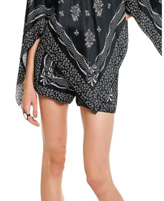 Click here for Anna Sui Ribbon Handkerchief Satin Print Shorts prices