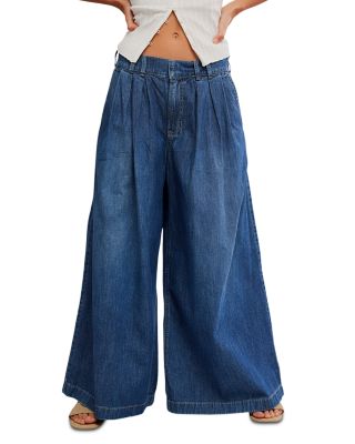 Click here for Free People Scout High Rise Wide Leg Jeans in Cali... prices