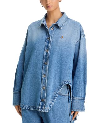 Click here for The Attico Denim Shirt Jacket prices
