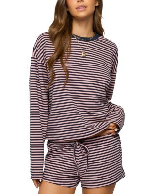 Click here for Edikted Jainee Striped Long Sleeve T Shirt prices