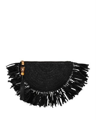 Click here for Rebecca Minkoff Lucia Small Raffia Clutch prices