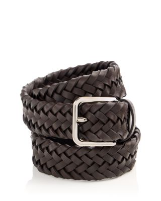 Click here for Vince Mens Woven Leather Belt prices